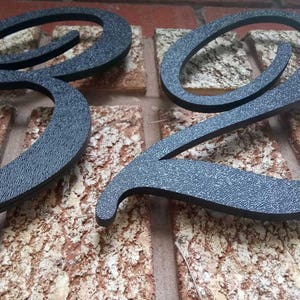 Script House Numbers & Street Sign, Cursive Home Address Sign - Etsy