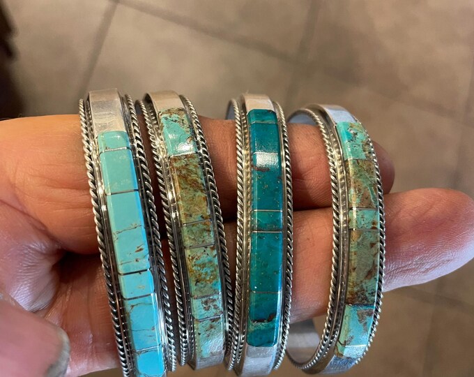 Native American Navajo Silver and Turquoise Snake Bracelet Cuff - Etsy
