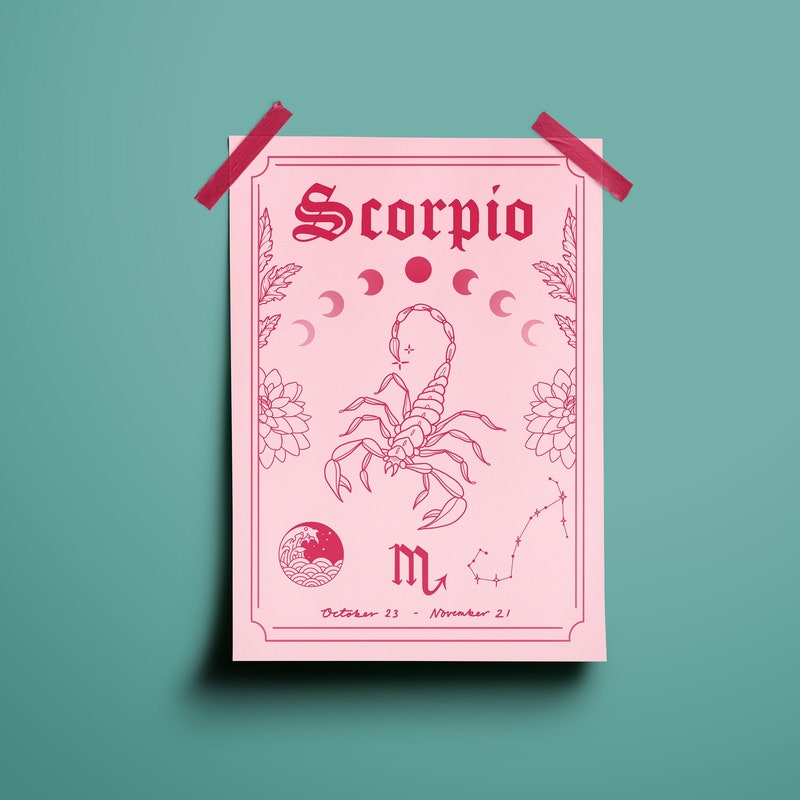 Scorpio Print - Etsy
