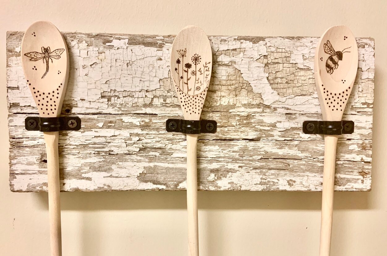 Highlander Cow, Horse, Holstein Wood Burned Spoon Handmade - Etsy