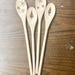 Snowflake and Pine Tree Wooden Spoons, Winter or Christmas Themed ...