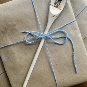 Snowflake and Pine Tree Wooden Spoons, Winter or Christmas Themed ...