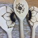 Snowflake and Pine Tree Wooden Spoons, Winter or Christmas Themed ...