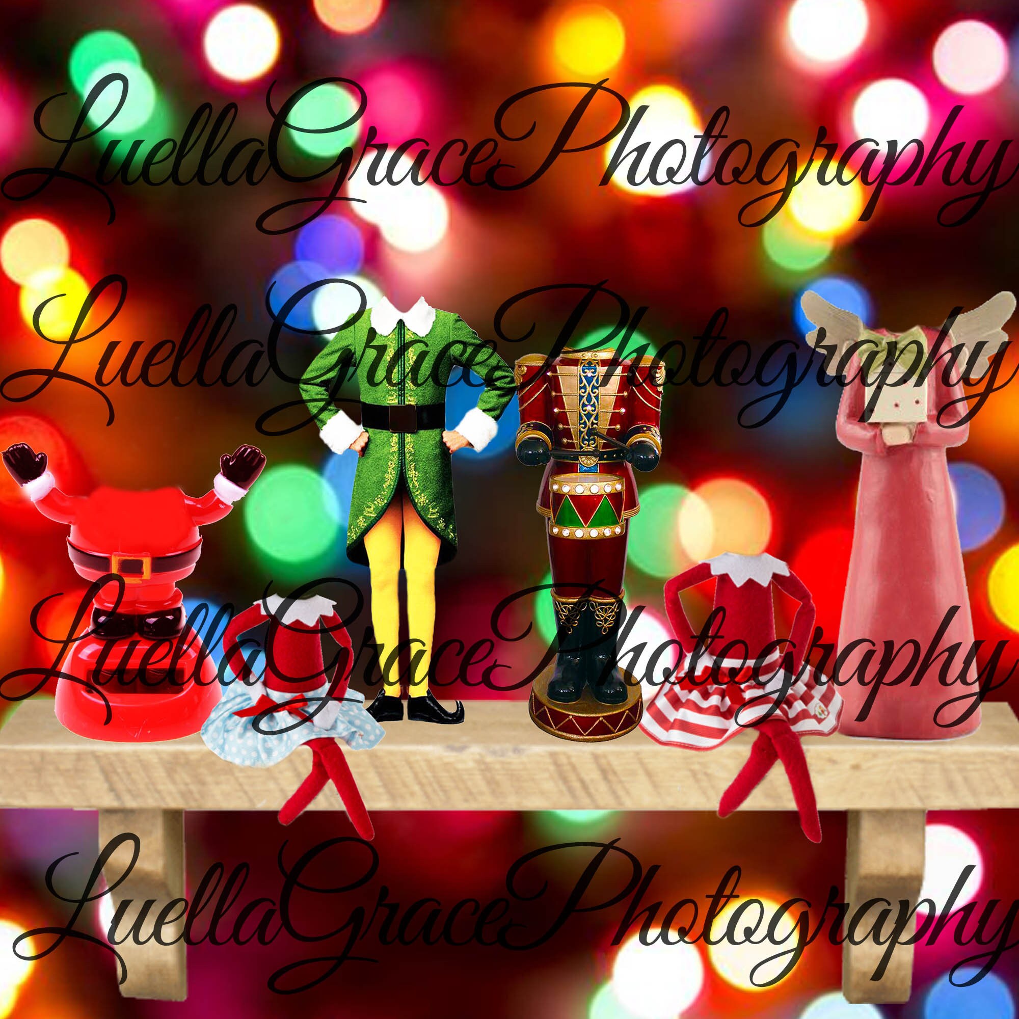 Funny Christmas Digital Background - Etsy