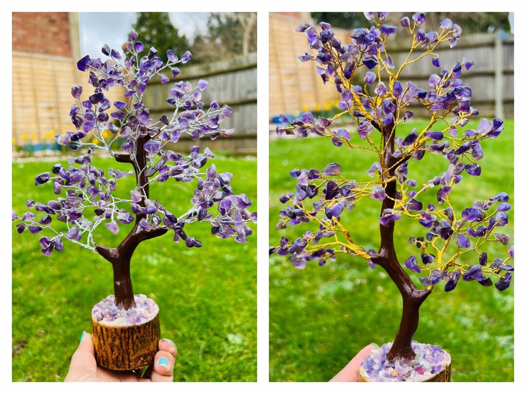 Chakra Crystal ,amethyst Crystal Trees , Tree of Life Rose Quartz ...