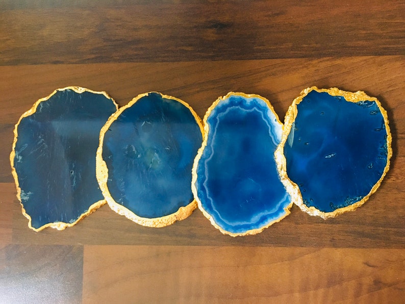 Natural Agate Coasters luxury Coastersagate Coaster - Etsy