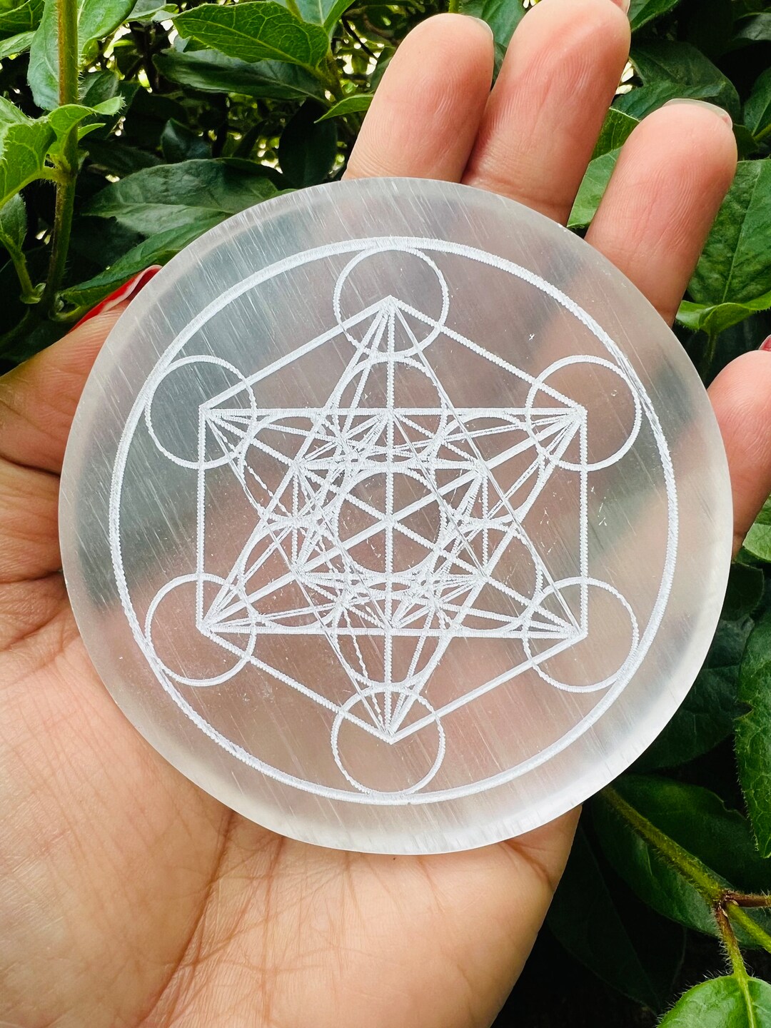 Selenite Charging Plate , Crystal Charging Grid Plate/disc, Healing ...