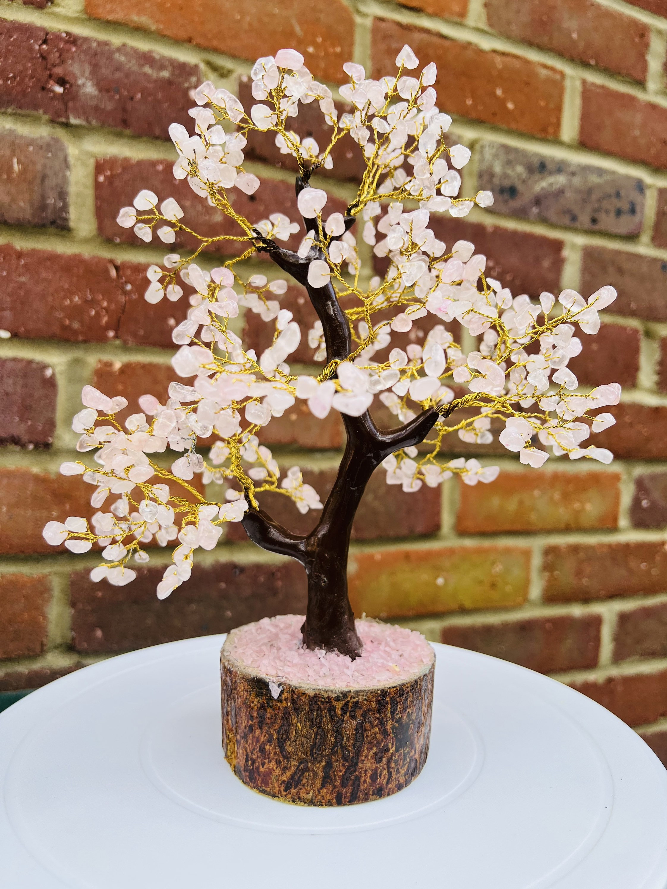 Rose Quartz Gemstone Tree Bonsai Tree Crystal Tree Chakra Tree - Etsy