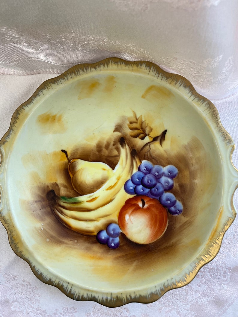 Vintage Enesco Japanese Bowl and Pitcher With Fruit Design - Etsy