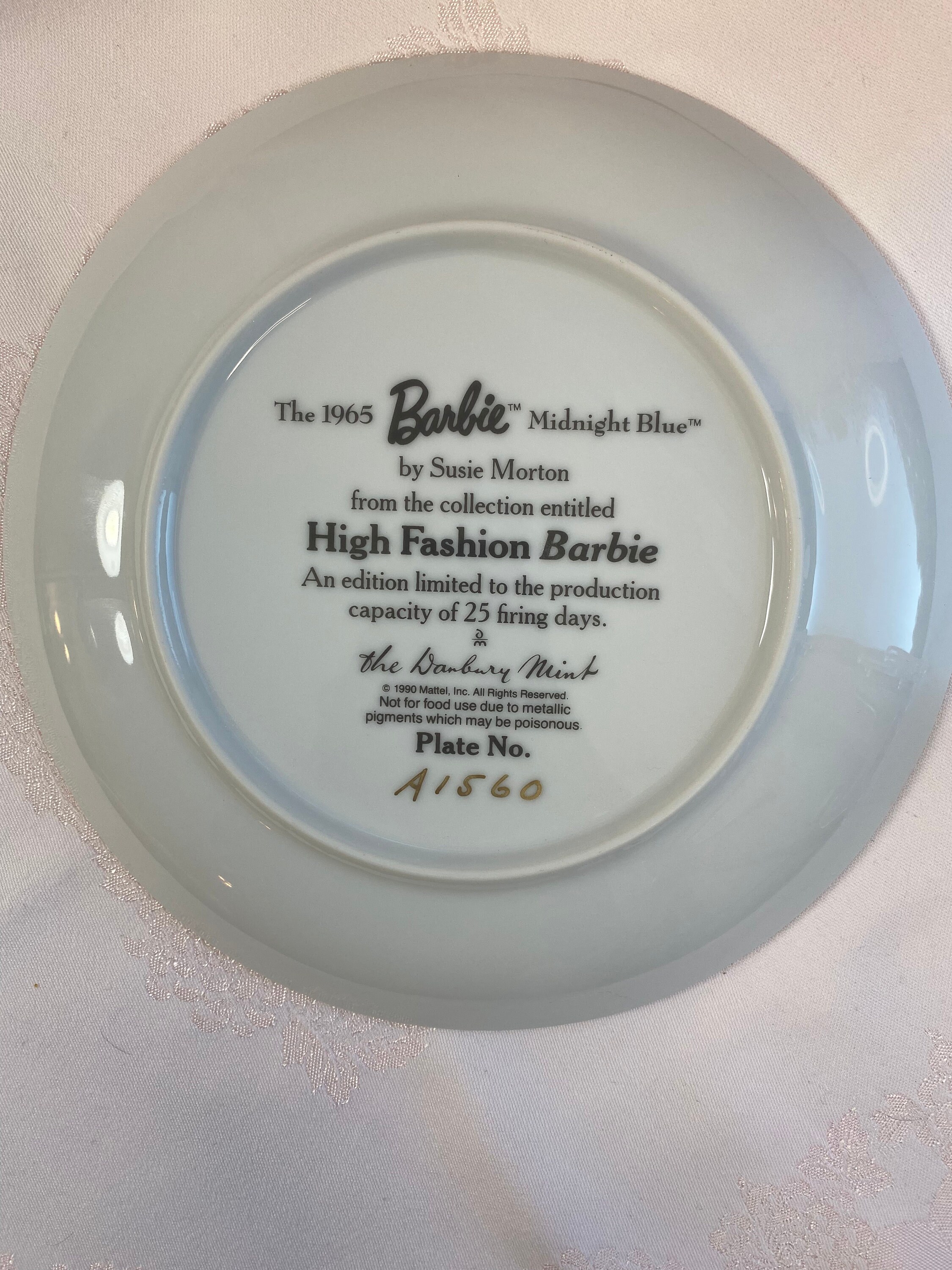 The 1965 Barbie Midnight Blue Collector Plate - Etsy