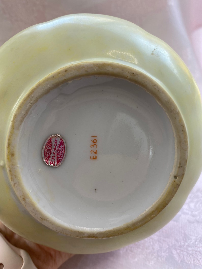 Vintage Enesco Japanese Bowl and Pitcher With Fruit Design - Etsy
