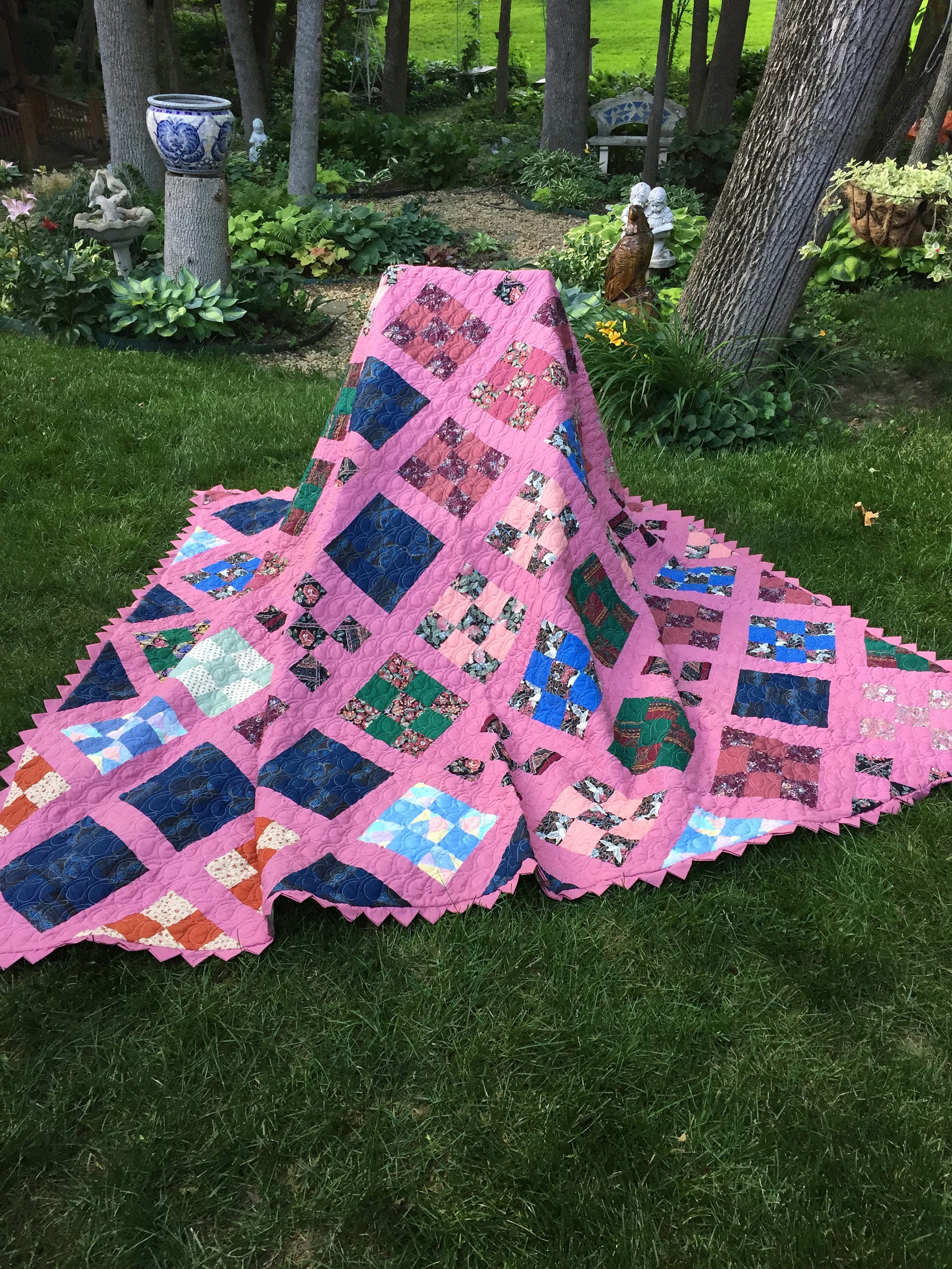 Beautiful Piecework Family Quilt - Etsy