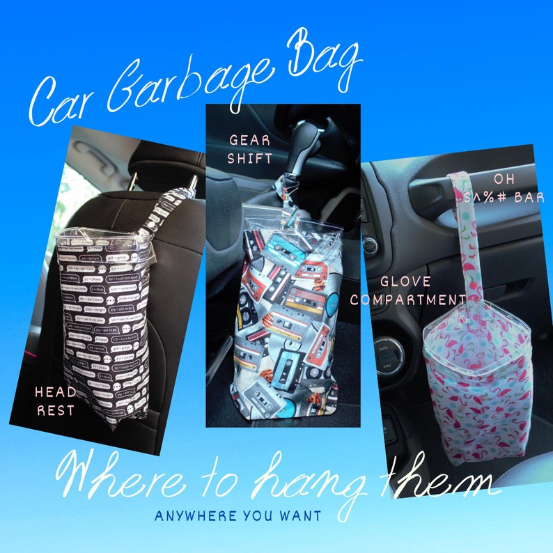 Large Car Garbage Bag, Reusable, Washable, Adjustable, Vehicle, Auto ...