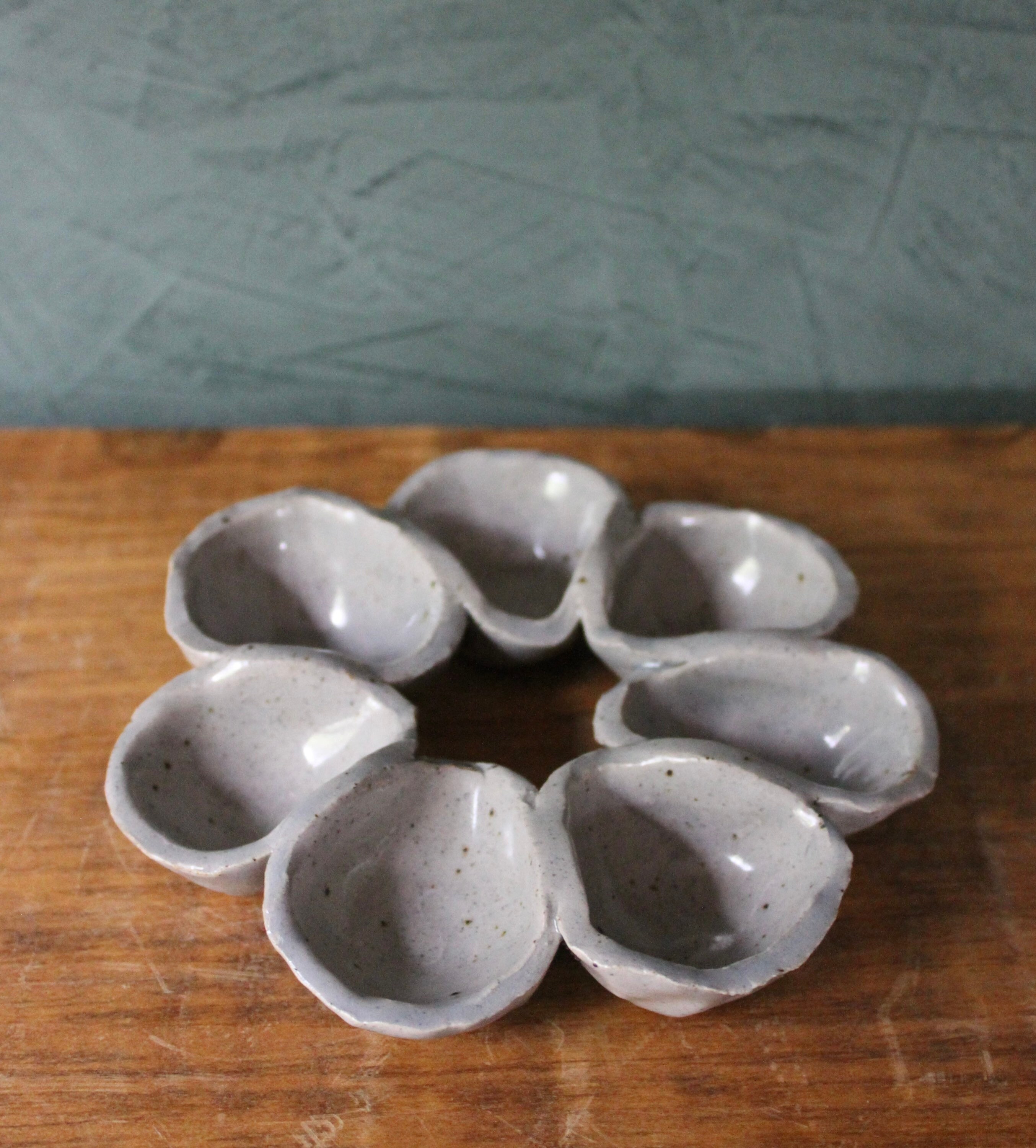 Circular Pottery Trinket Dish - Etsy