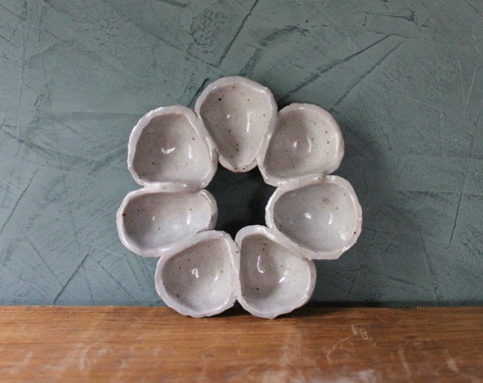 Circular Pottery Trinket Dish - Etsy