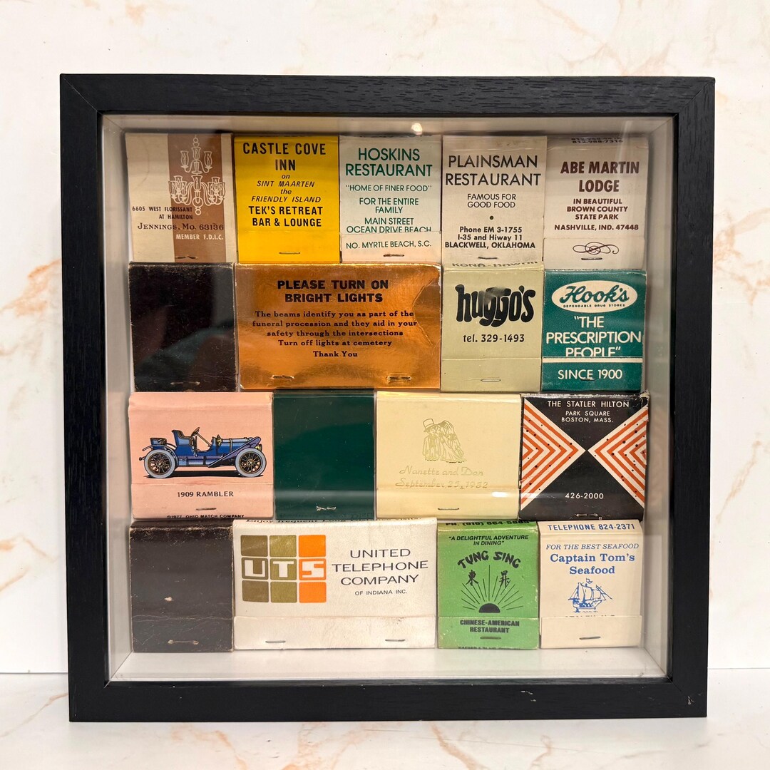 Match Lighter Memorabilia Shadow Box 8.5” - Etsy