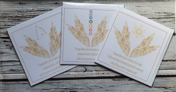 Archangel Metatron Prayer Greetings Cards Healing From the - Etsy UK