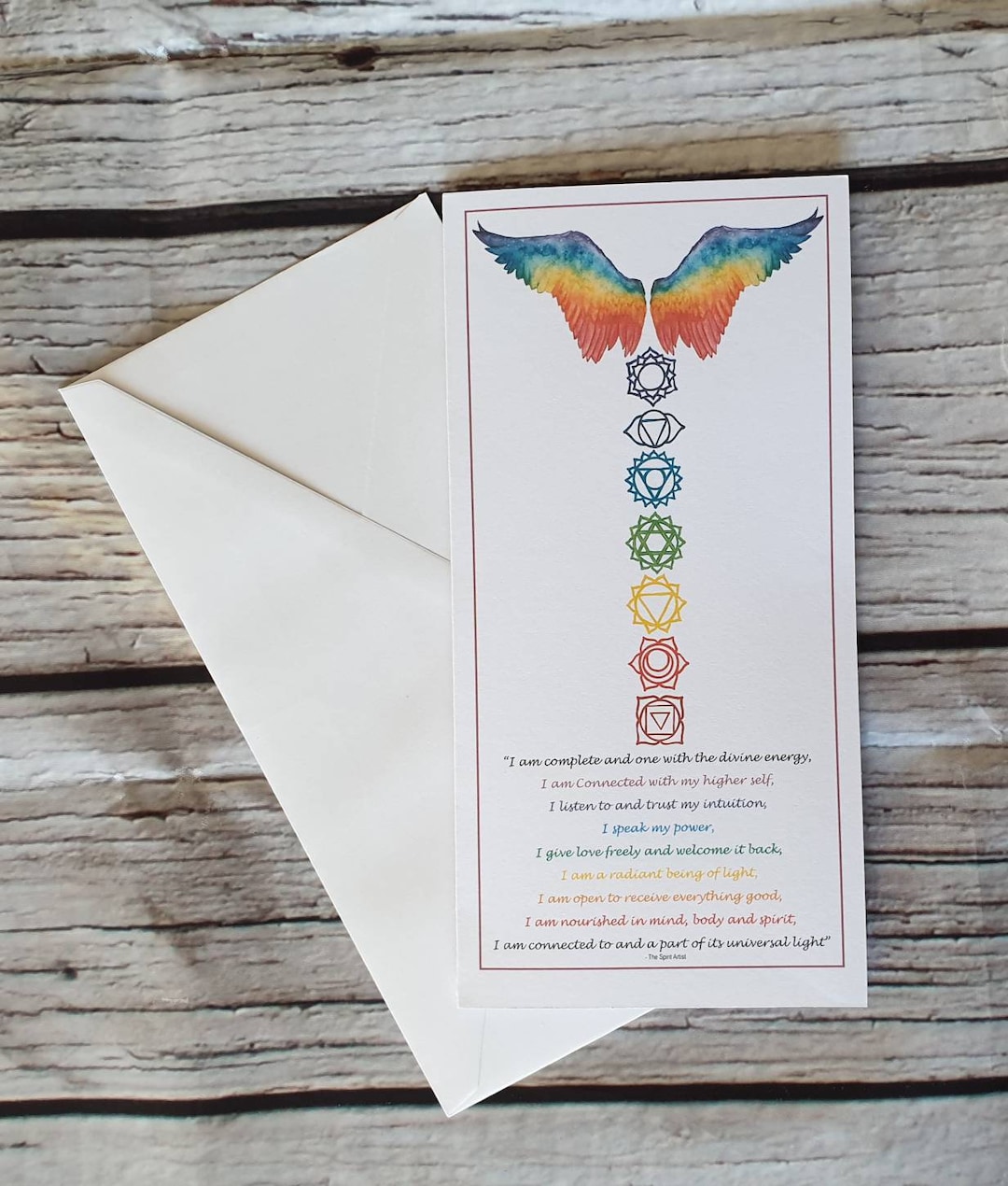 Chakra Angel Healing Greetings Card - Healing With the Angels, Chakra ...