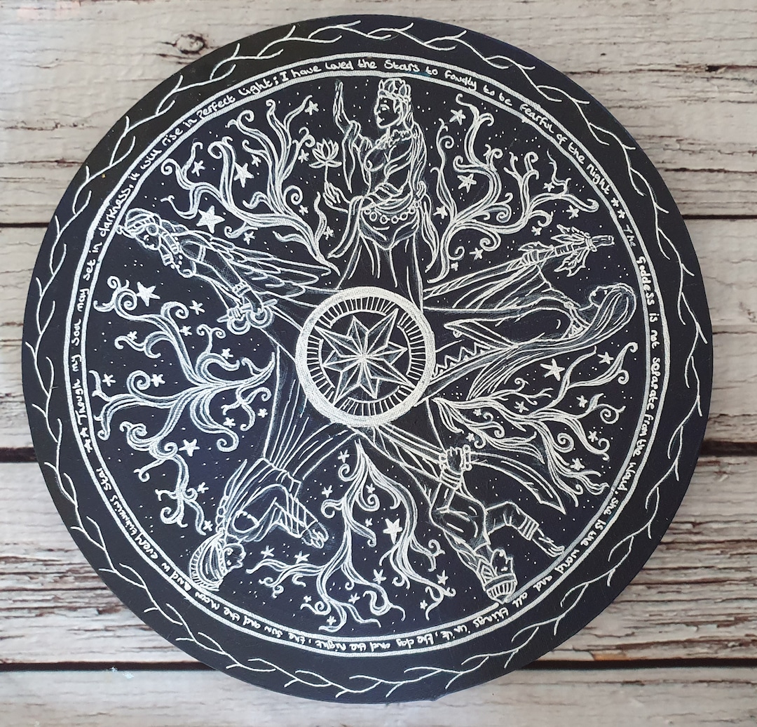 Wheel of the Star Goddess Original Spiritual Artwork - Acrylic Painting ...