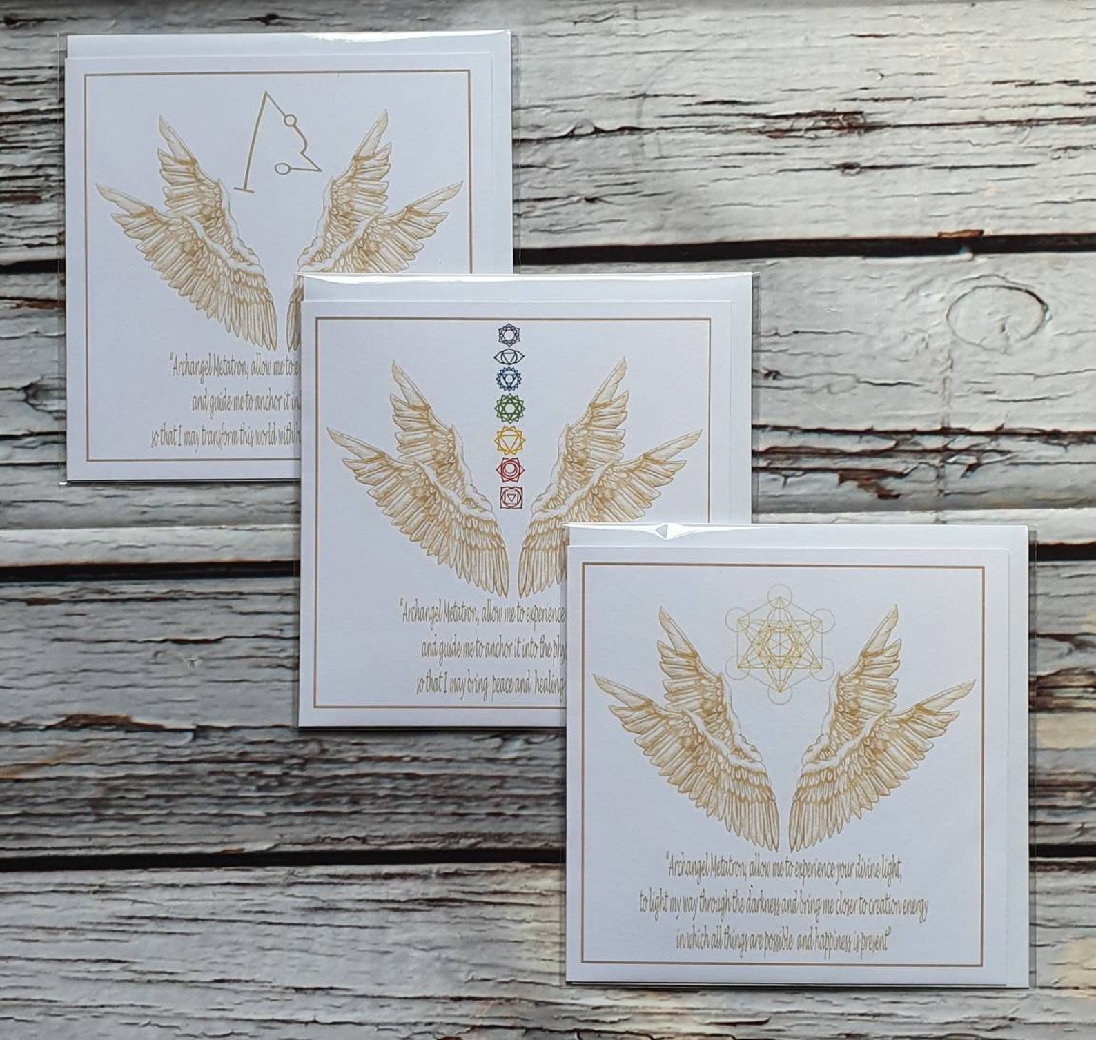 Archangel Metatron Prayer Greetings Cards Healing From the - Etsy