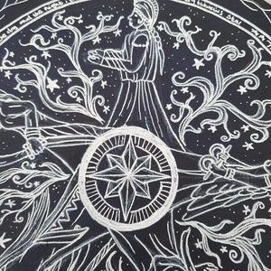 Wheel of the Star Goddess Original Spiritual Artwork - Acrylic Painting ...
