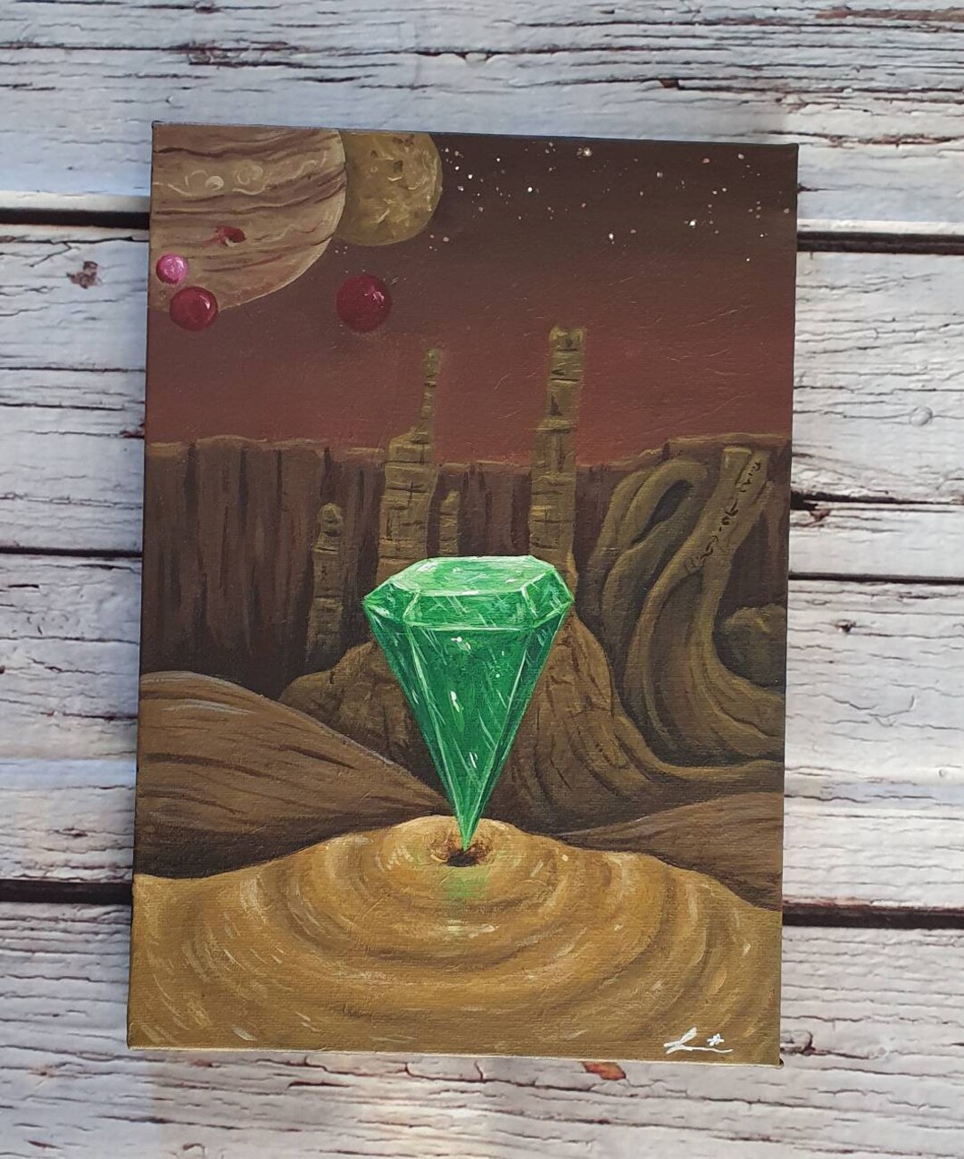 The Otherworld Original Channelled Spiritual Artwork - Alien Landscape ...