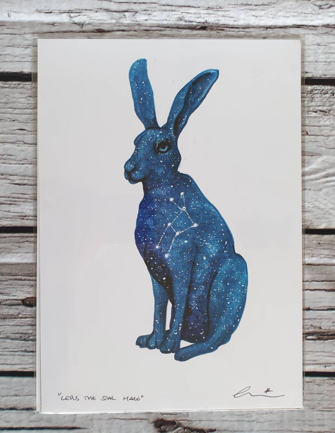 Hare Star Animal Constellation Cards and Prints Lupus | Etsy