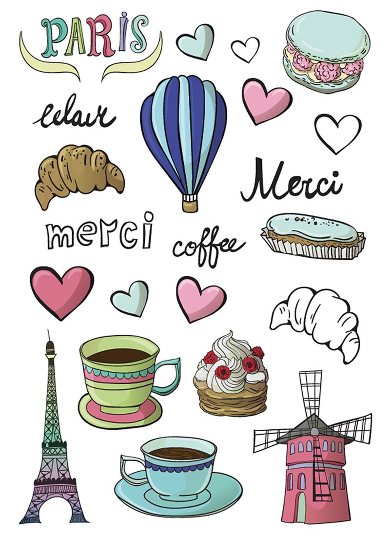 France Travel Stickers Paris Travel Stickers Laptop Sticker | Etsy