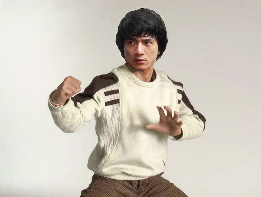 Jackie Chan Police Story Brown 1980s Color Block Sweatshirt - Etsy