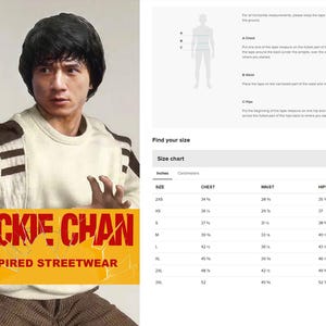 Jackie Chan Police Story Brown 1980s Color Block Sweatshirt - Etsy