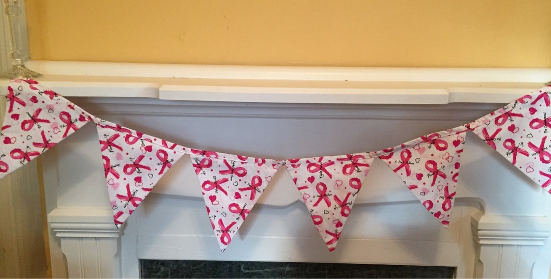 Pink Ribbon Banner - Etsy