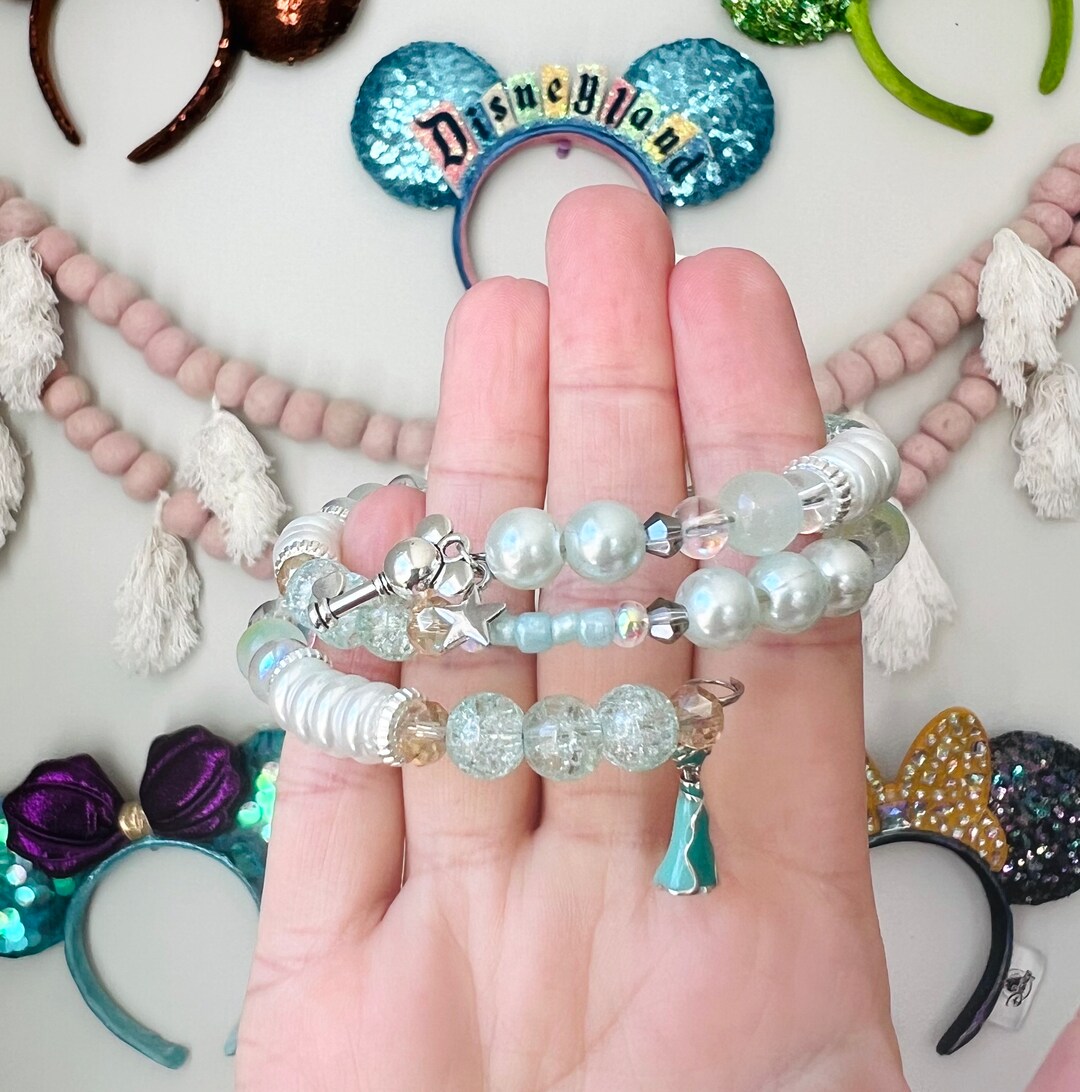 Princess Jasmine Dress Charm Aladdin Disney Wrap Beaded Bracelet Disney ...