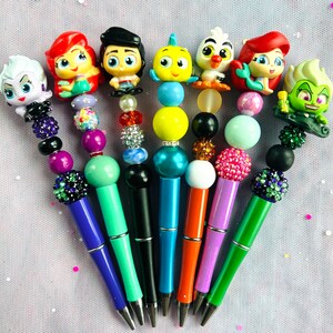 Little Mermaid Ariel Ursula Flounder Disney Doorable Pens - Etsy