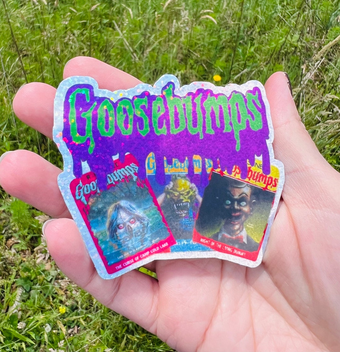 Goosebumps 90s Book Sticker Holographic Glitter Sticker - Etsy