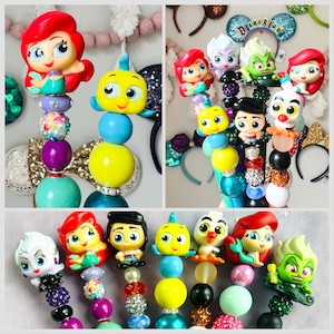 Little Mermaid Ariel Ursula Flounder Disney Doorable Pens - Etsy