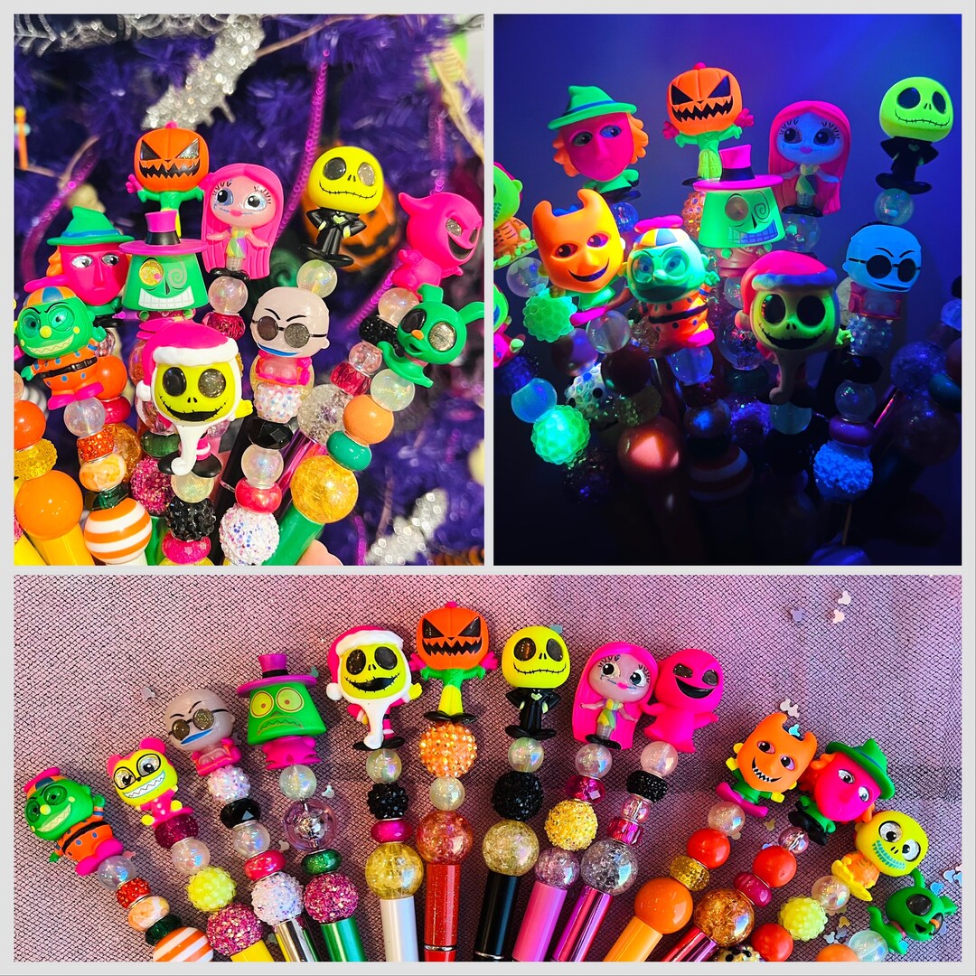 Nightmare Before Christmas NEON Beaded Pen Disney Doorable Special ...