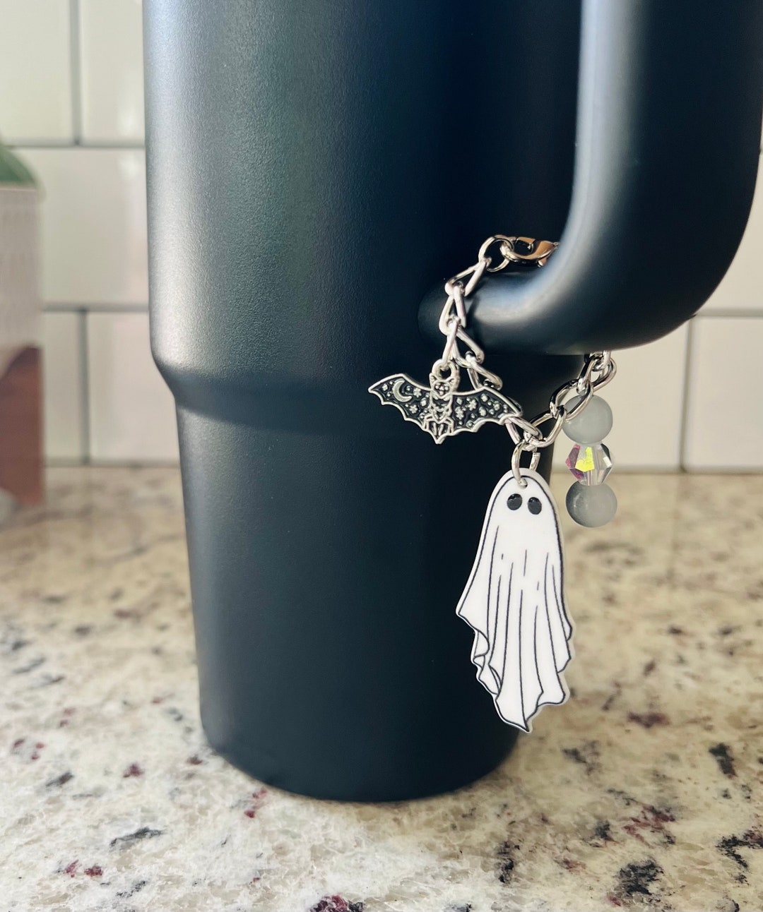 Ghost Spooky Stanley Cup Charm or Any Handle Halloween Handmade - Etsy