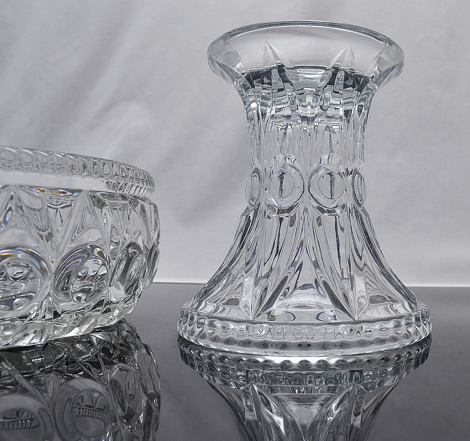 Art Deco Bagley Glass Empress Bowl & Glass Plinth Rare - Etsy
