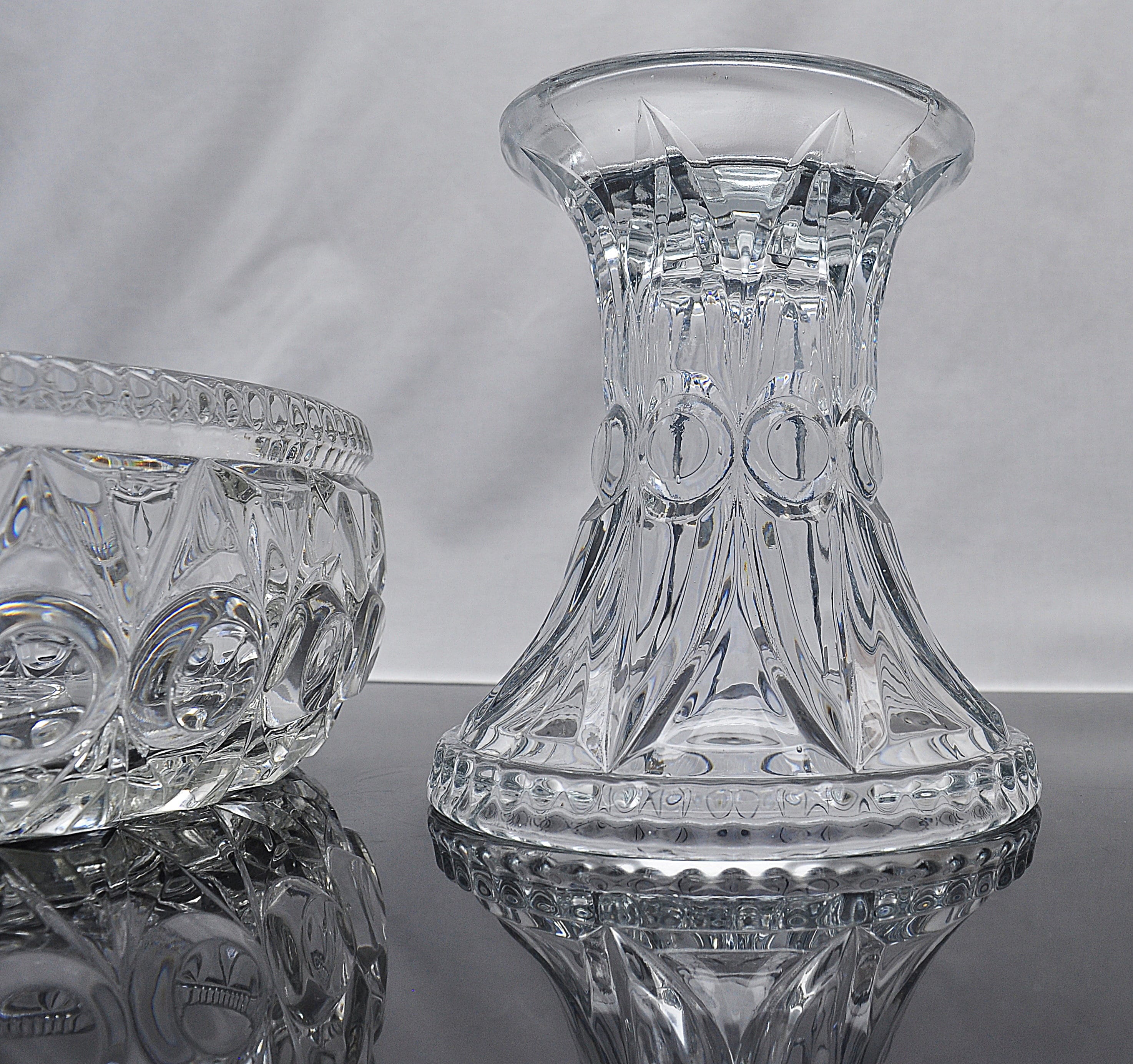 Art Deco Bagley Glass Empress Bowl & Glass Plinth Rare - Etsy