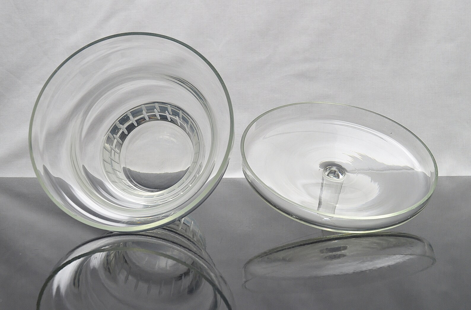 Art Deco Heavy Glass Stepped Form Lidded Pot - Etsy