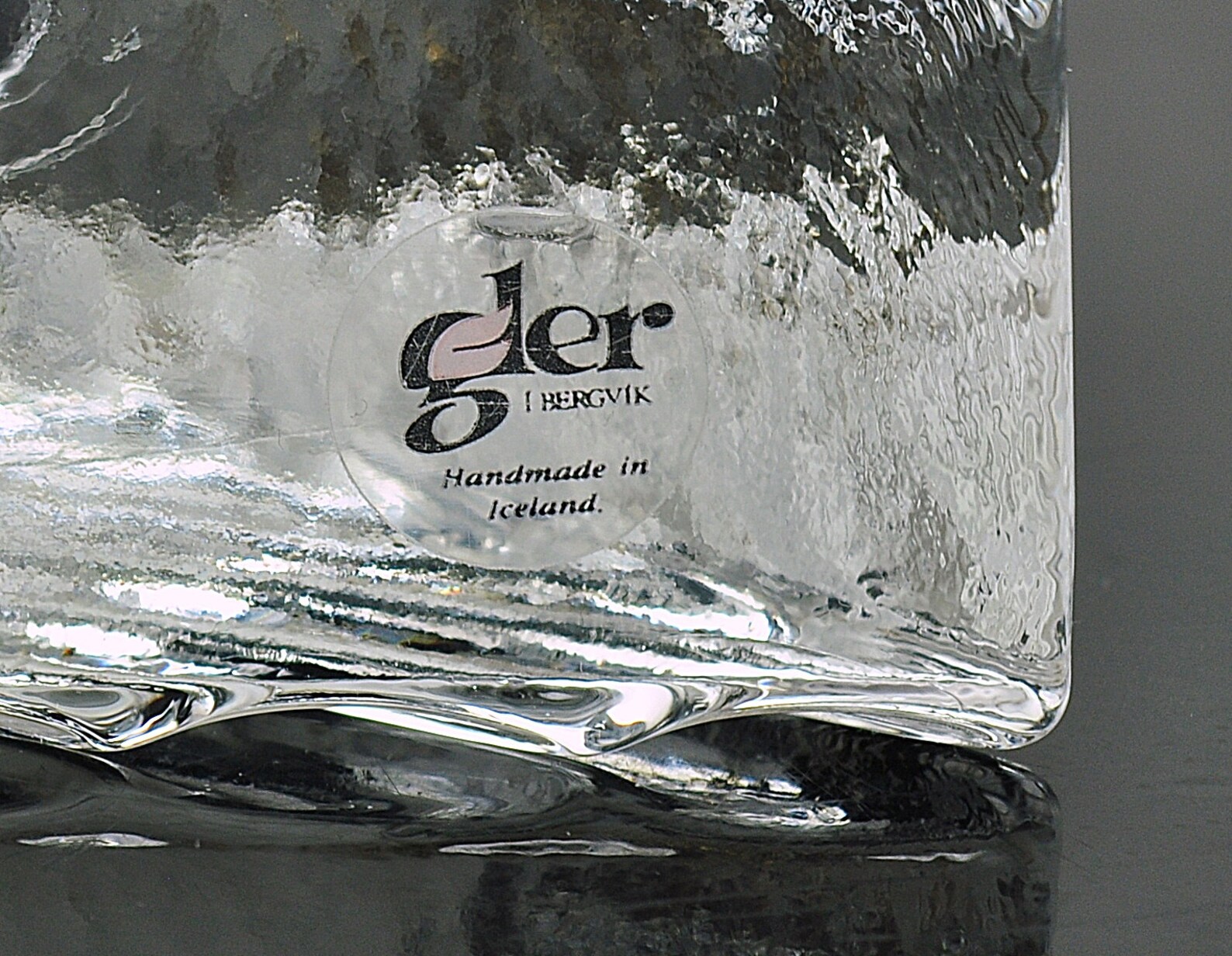 Vintage Gler Bergvik of Iceland Triangular Crystal Votive - Etsy UK