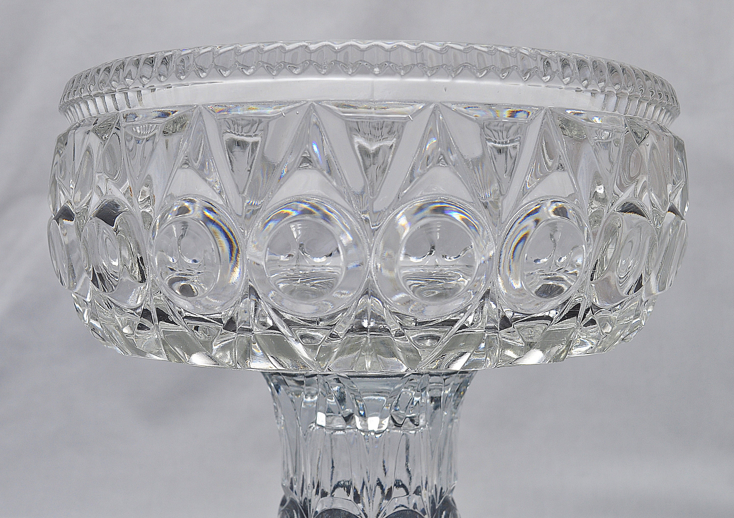 Art Deco Bagley Glass Empress Bowl & Glass Plinth Rare - Etsy