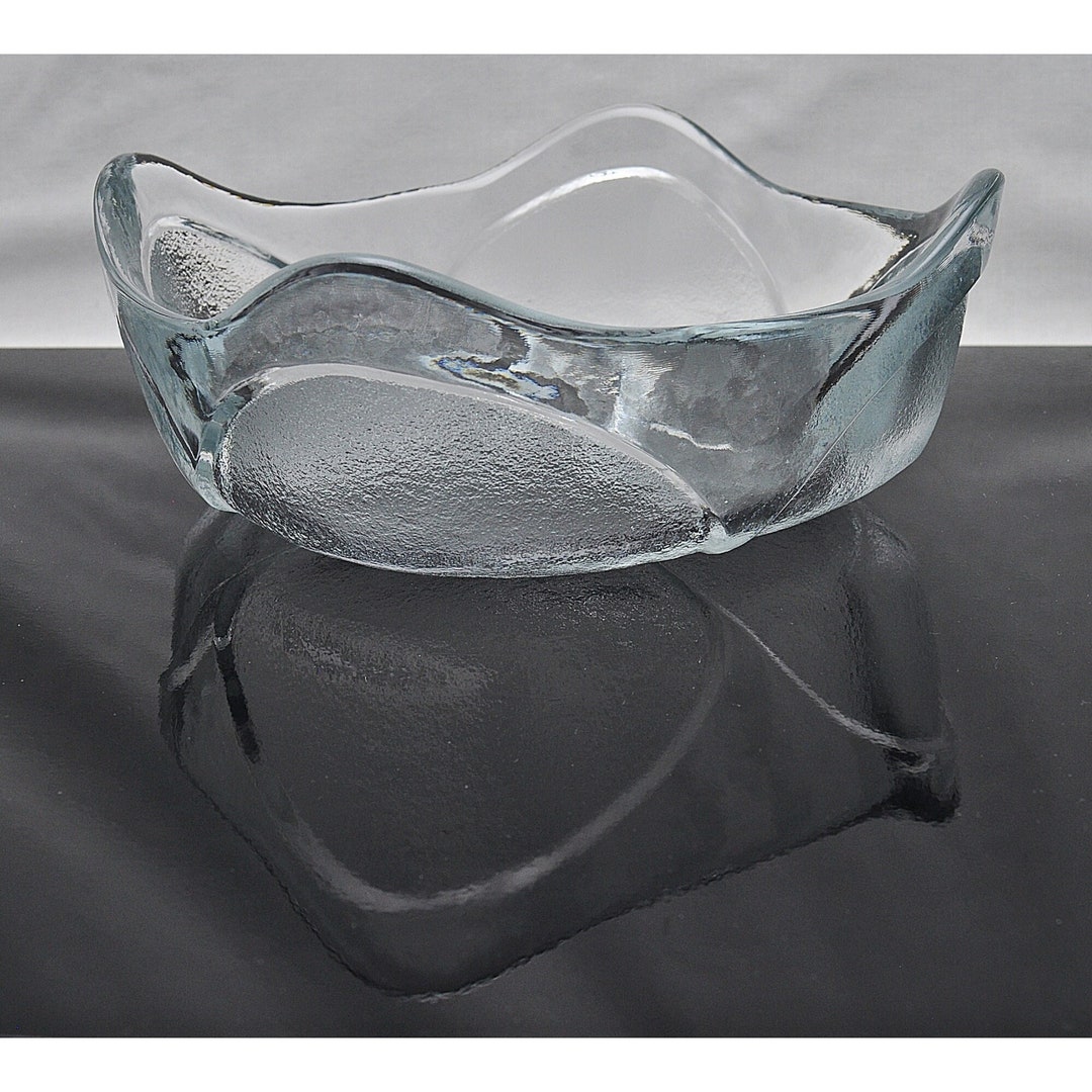 Modernist Art Glass Square Crystal Bowl – Scandinavian? - Etsy UK