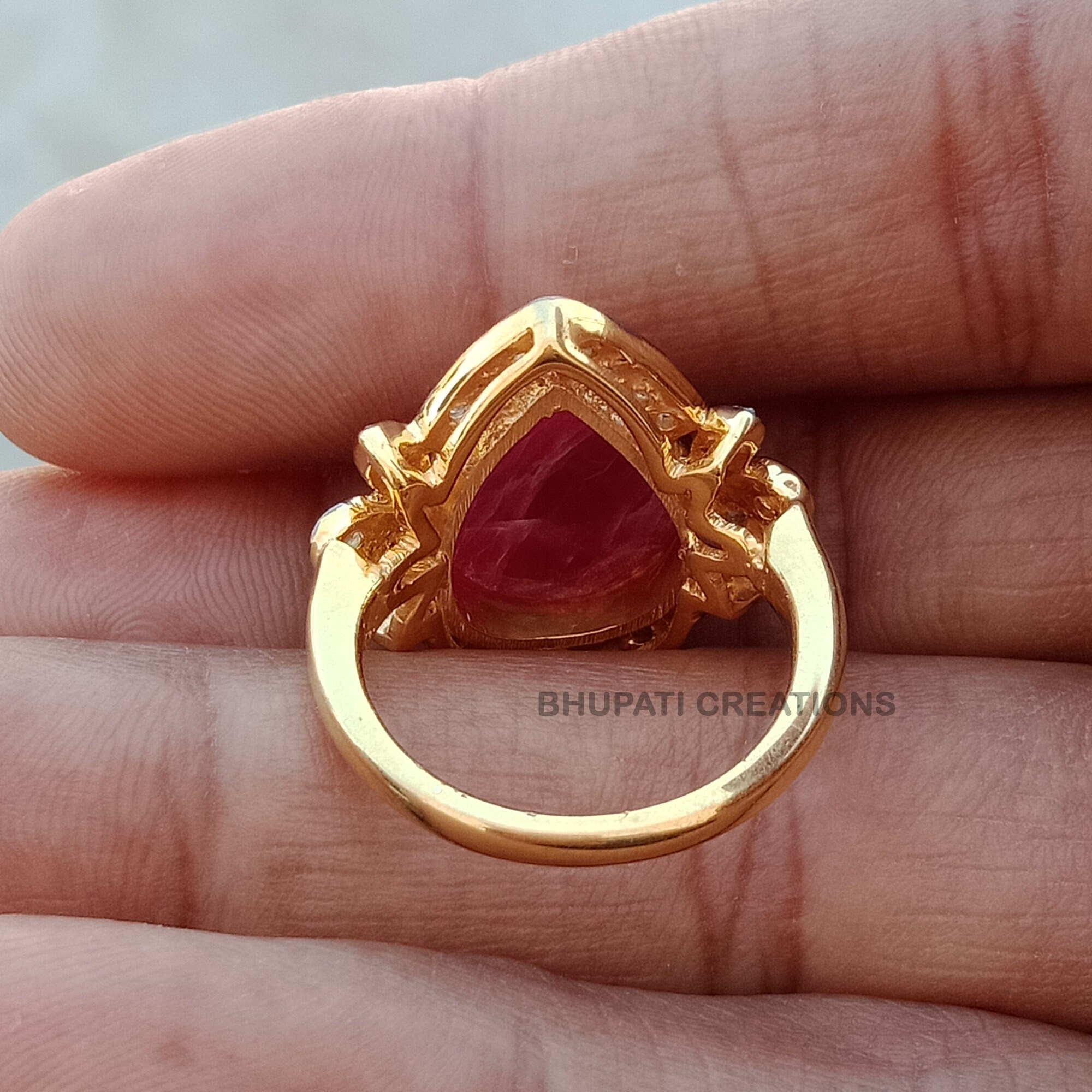 Handmade Ruby Gemstone Ring Designer Ruby Gemstone Ring - Etsy