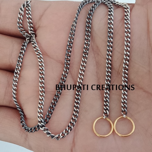 925 Sterling Silver Oxidized Chain Solid Silver Curb Chain - Etsy