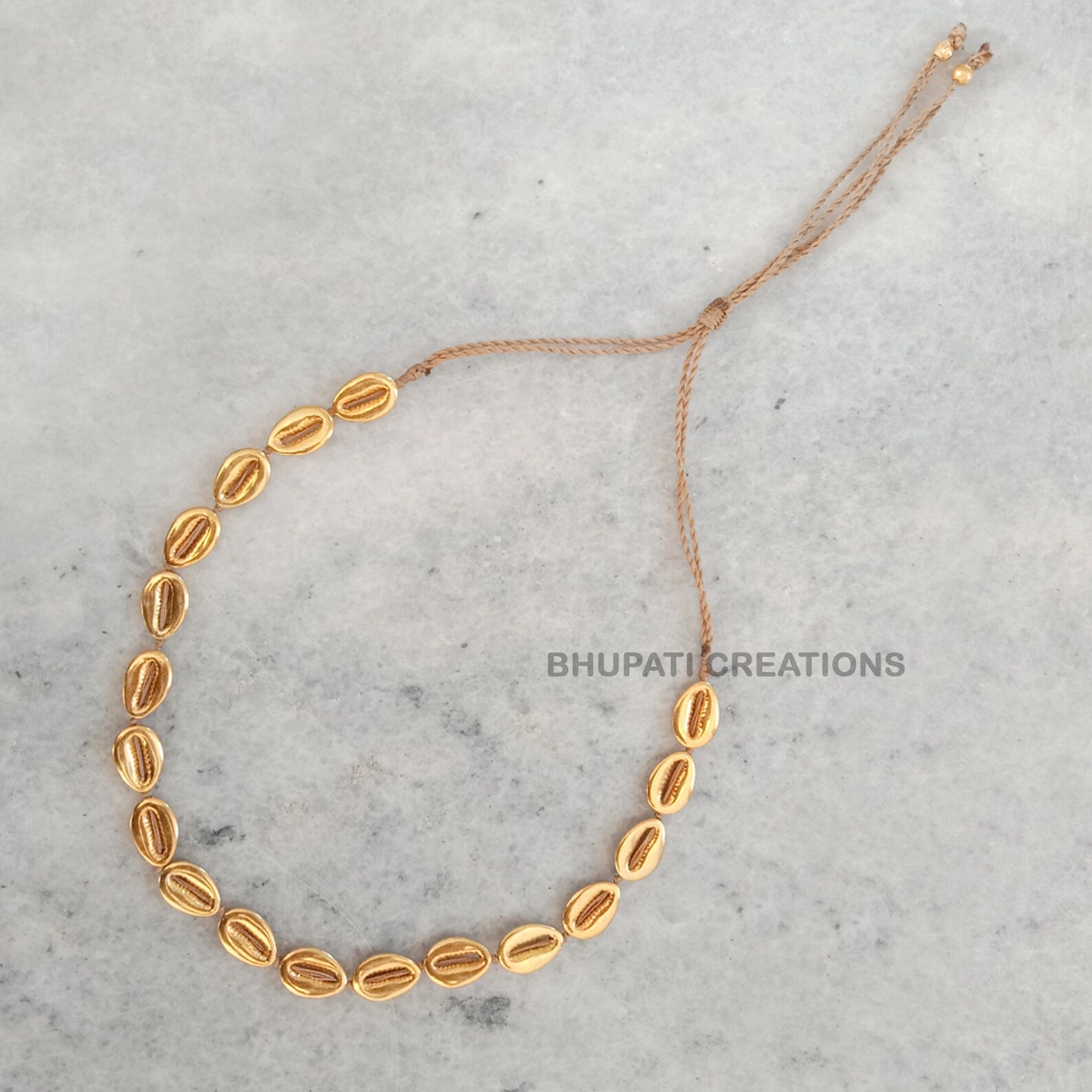 14k Yellow Gold Plated Cowrie Shell Necklace Cowrie Shell - Etsy