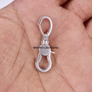 Pave Diamond Clasp Push Lock, 925 Sterling Silver Pave Diamonds Charm ...