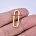 9k Solid Gold Enhancer Lock Plain Solid Gold Lock Enhancer - Etsy