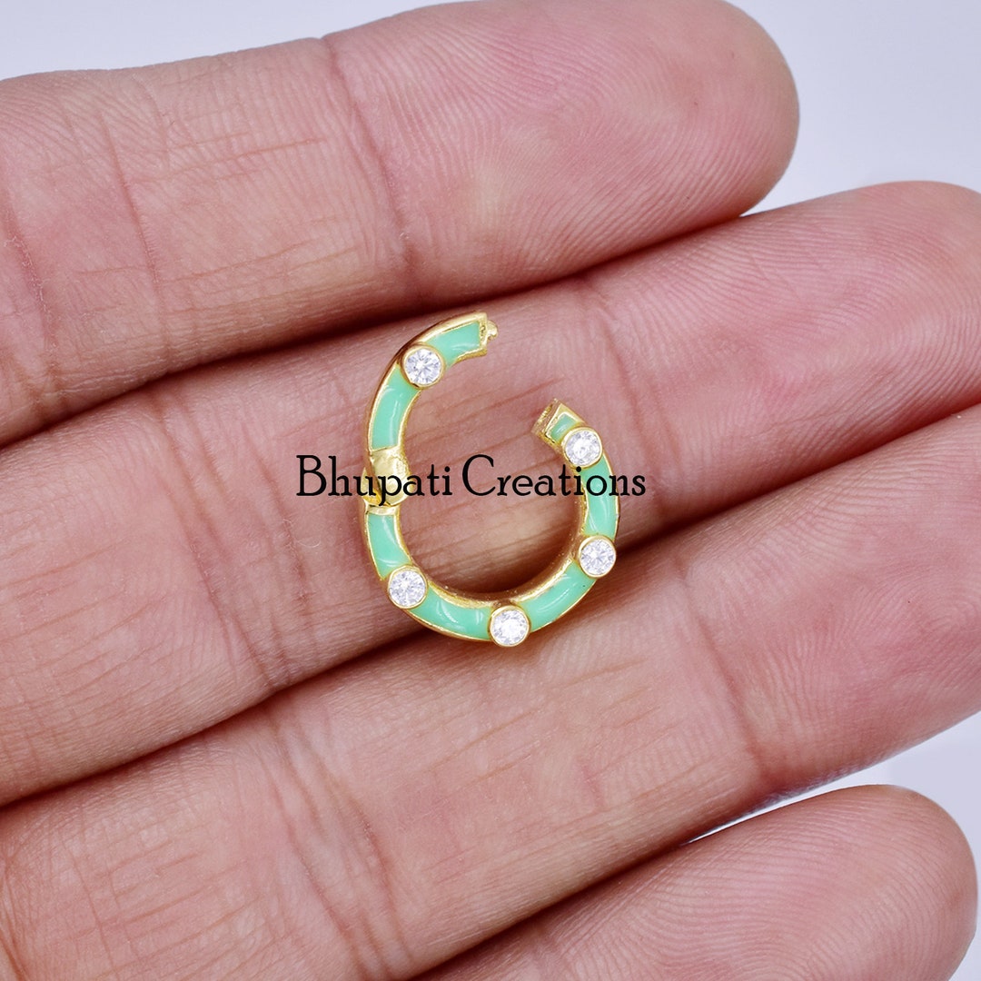 925 Starling Silver, Diamond Silver Lock, Designer Lock, Round Charms ...