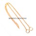 14k Yellow Gold Plated Link Chain Necklace, Flat Drawn Gold Plated ...